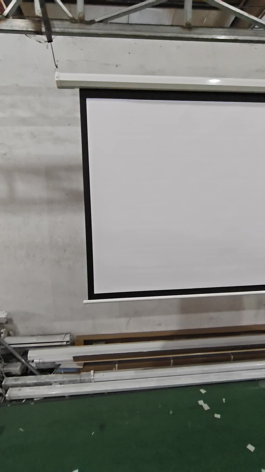 Electrical Projection Screen Pull Down White Board Screen With ...