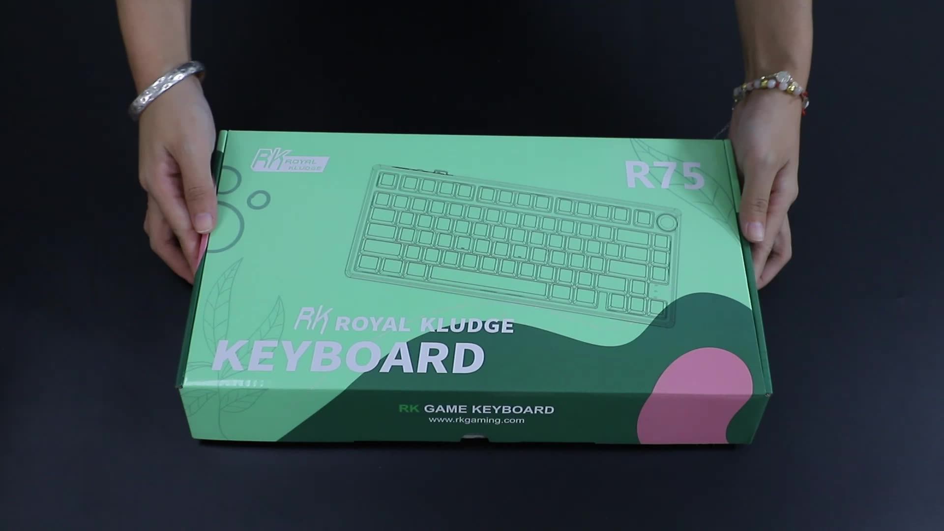 Rk R75 Rk Royal Kludge Skycyan Gasket Wired Mechanical Keyboard 75% Diy ...