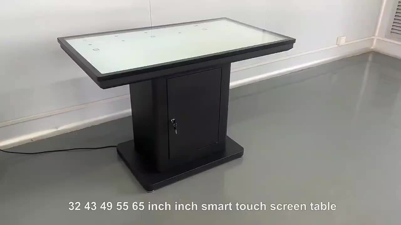 43 Inch 4k Lcd Screen Table Advertising Player Multi Interactive 4k ...