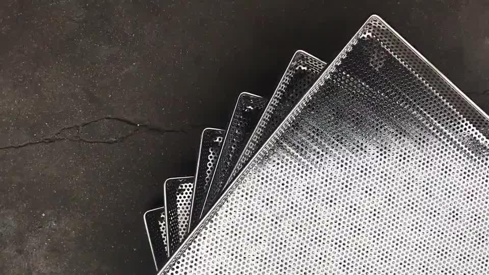304 Material Stainless Steel Perforated Mesh Baking Tray For Drying ...
