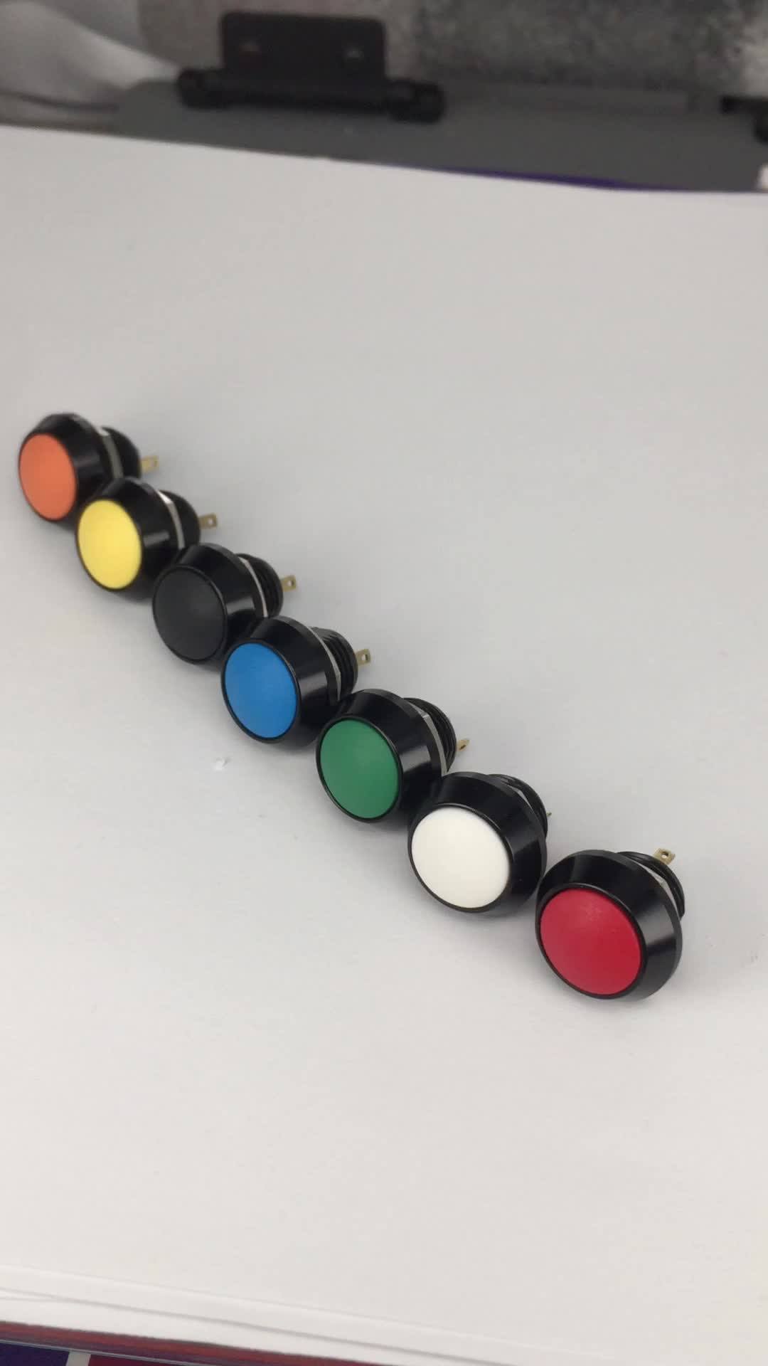 12mm Plastic Waterproof Ip67 Round Small Momentary Push Button Switch ...