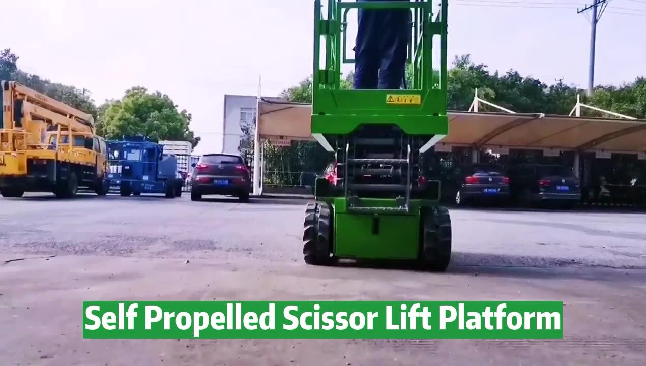 Large Capacity 25ft-45ft Crawler Electric Scissor Lift For Construction ...
