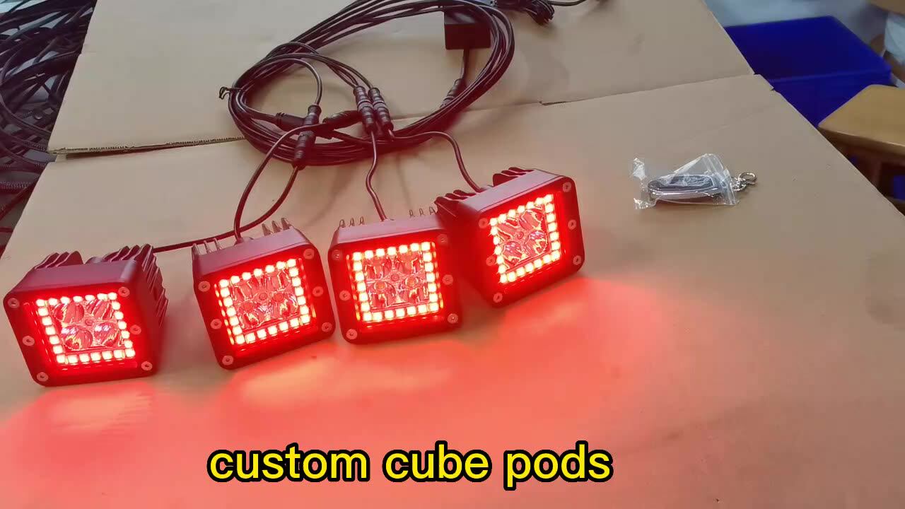 5200lm Ip68 12v 24v Bumper Pods Led Spot Light 40w Offroad Truck ...