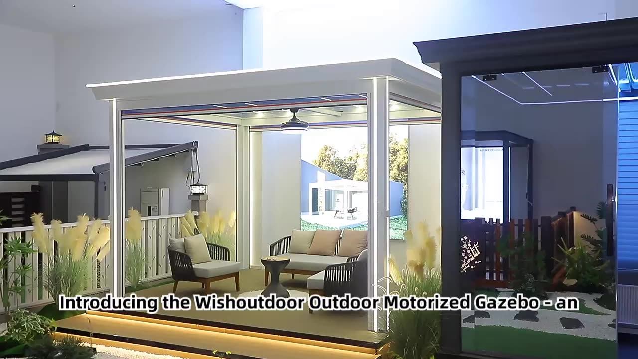Louvered Roof Pergola Kits Aluminum Louver Gazebo Motorized Louver ...