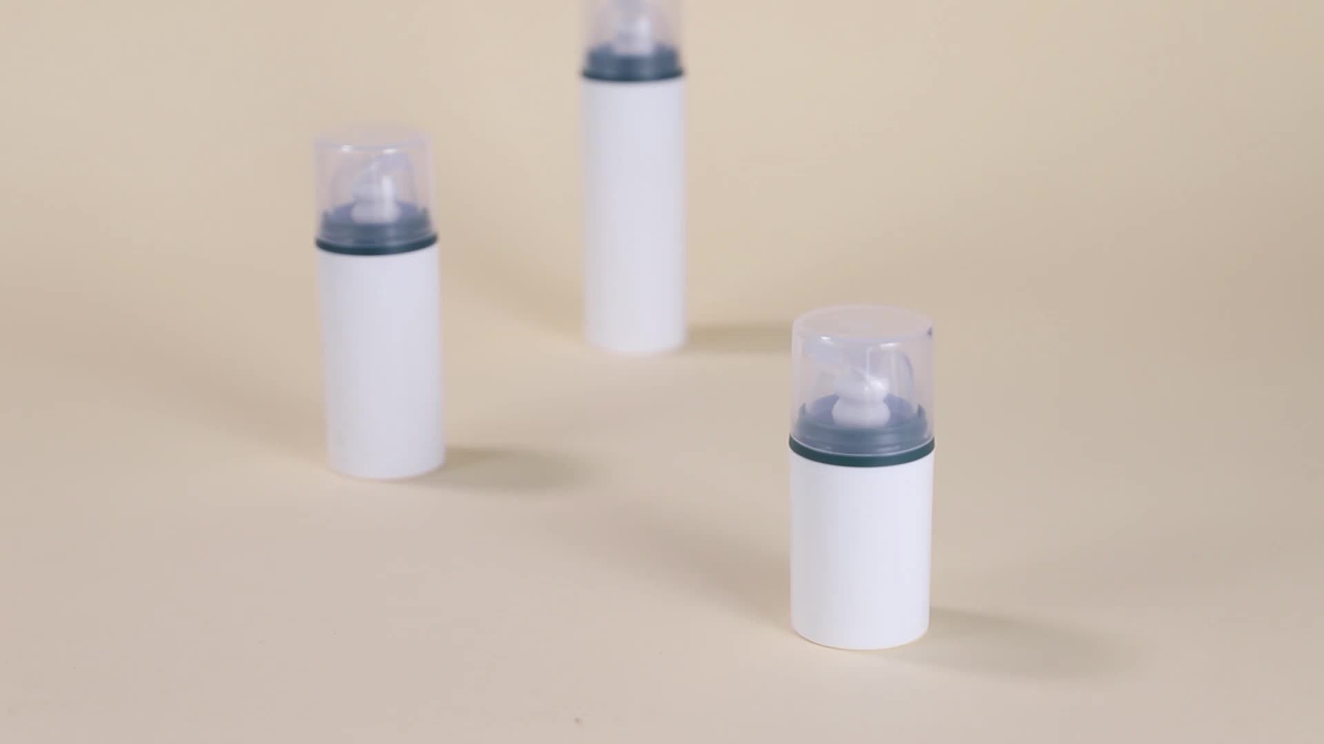 Factory Refillable Empty Purple Cosmetic Airless Container Pp Airless Pump Bottle 120ml 100ml ...