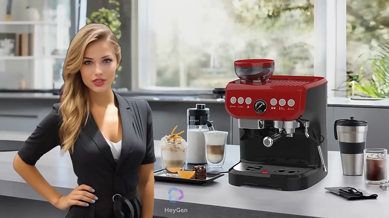 Commercial Coffee Making Machine 19 Bar Full Automatic Espresso Coffee ...