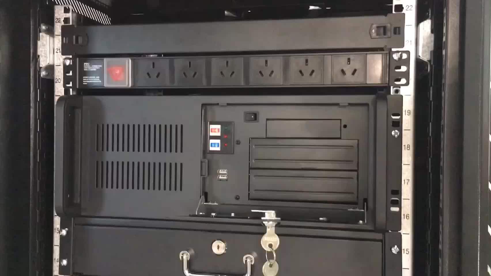 42u 4 Post Open Rack 19 Inch Network Cabinet For Data Center And ...