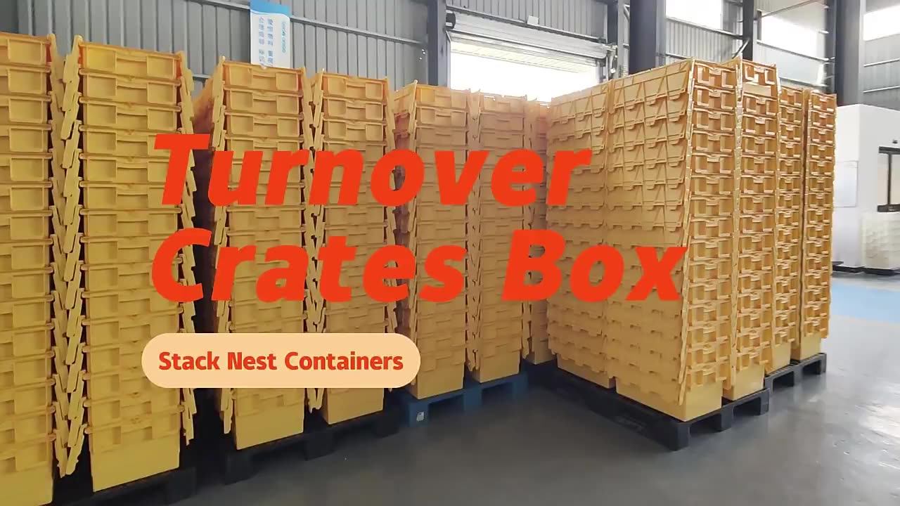 Heavy Duty Logistics Storage Stack Nest Turnover Crates Tote Bins ...