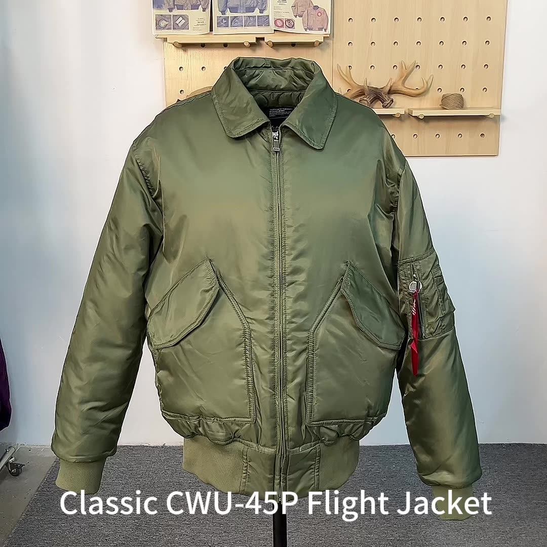 Oem Custom Cwu 45p Plain Pilot Flight Jacket Ma2 Bomber Jacket - Buy ...