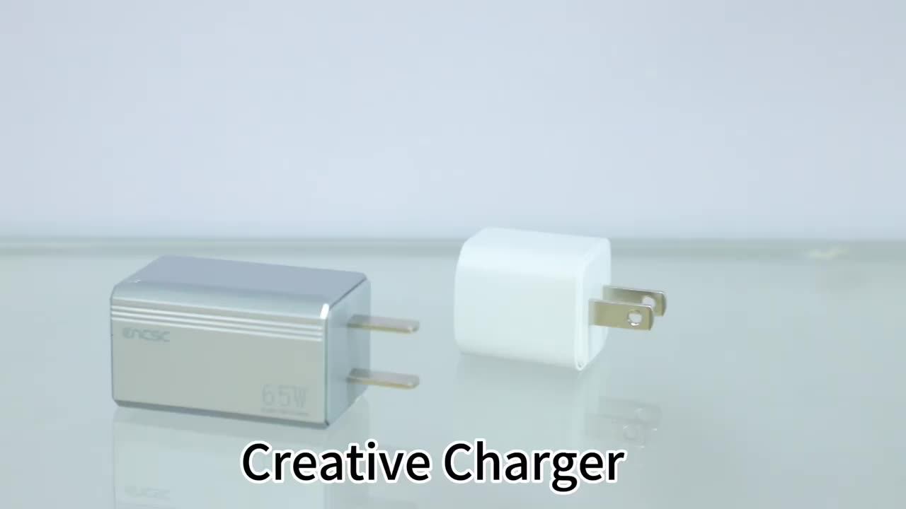 Colour Custom Single C Port Mini Cube Gan Us Plug Charger Adapter ...