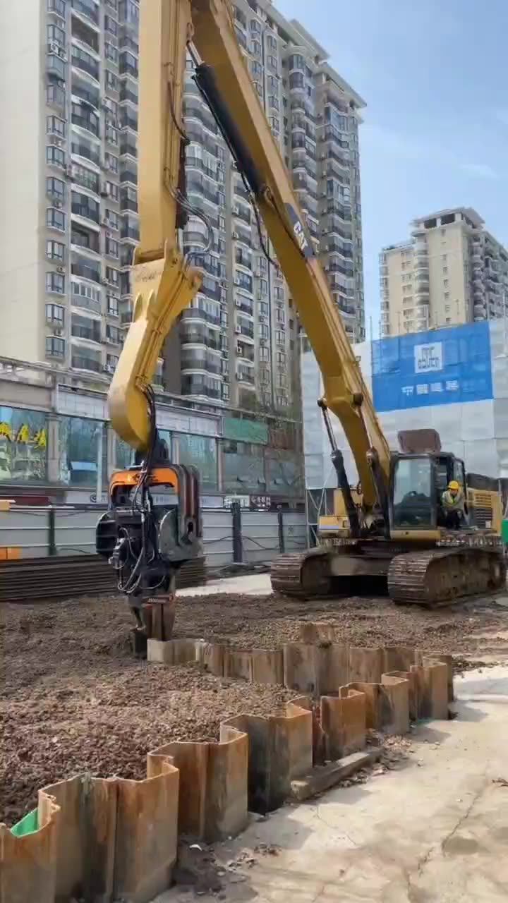New Excavator Vibro Hammer Sheet Pile Driver Casing For Excavator Used ...