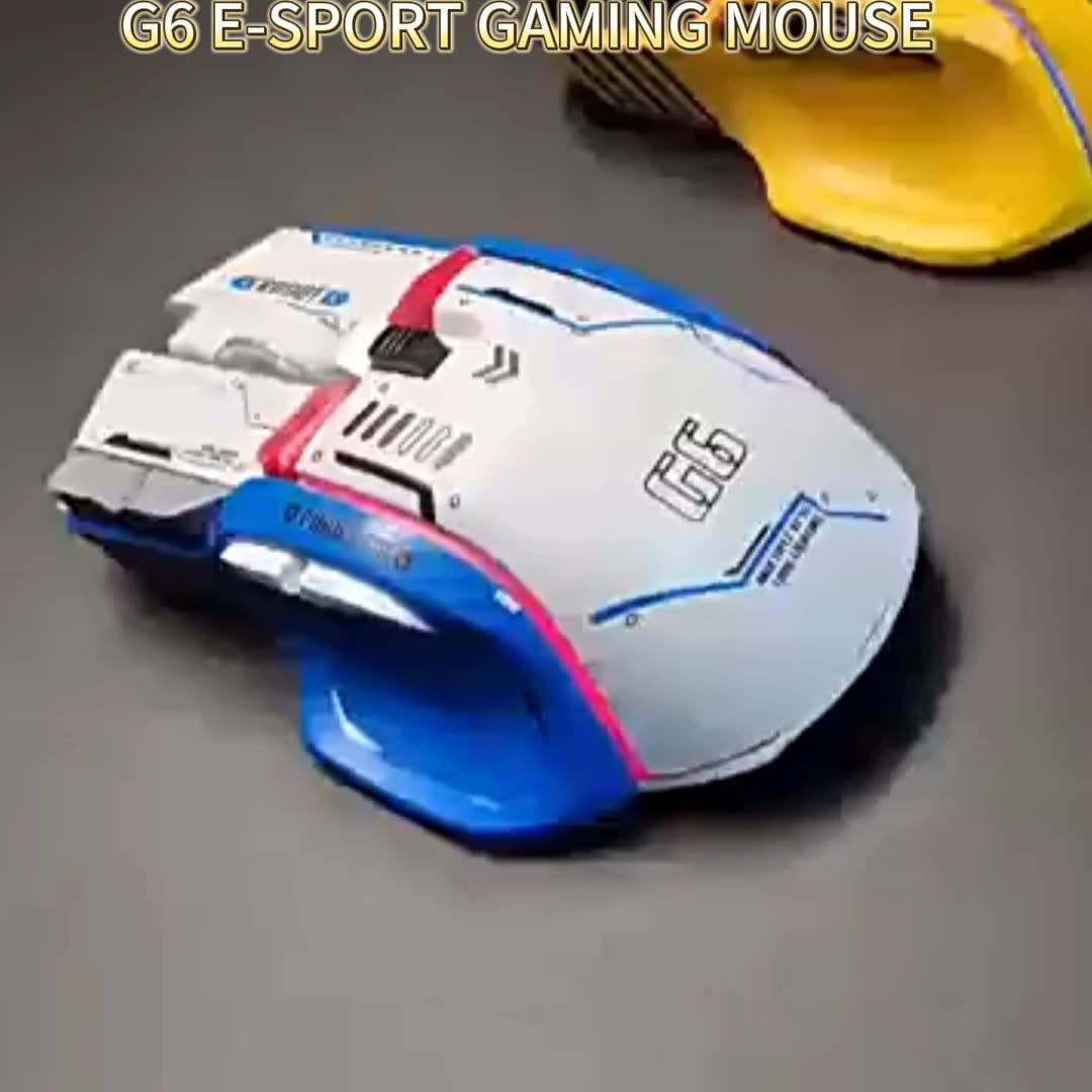 10 Keys Wireless Three-mode G6 Gaming E-sports Mouse With 13 Rgb ...