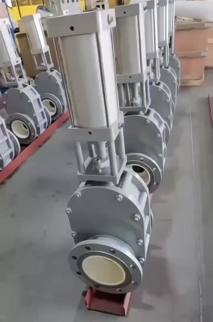 Z644TC-10C 气动双插板阀 硬密封排渣卸灰阀 陶瓷双闸板阀-阿里巴巴