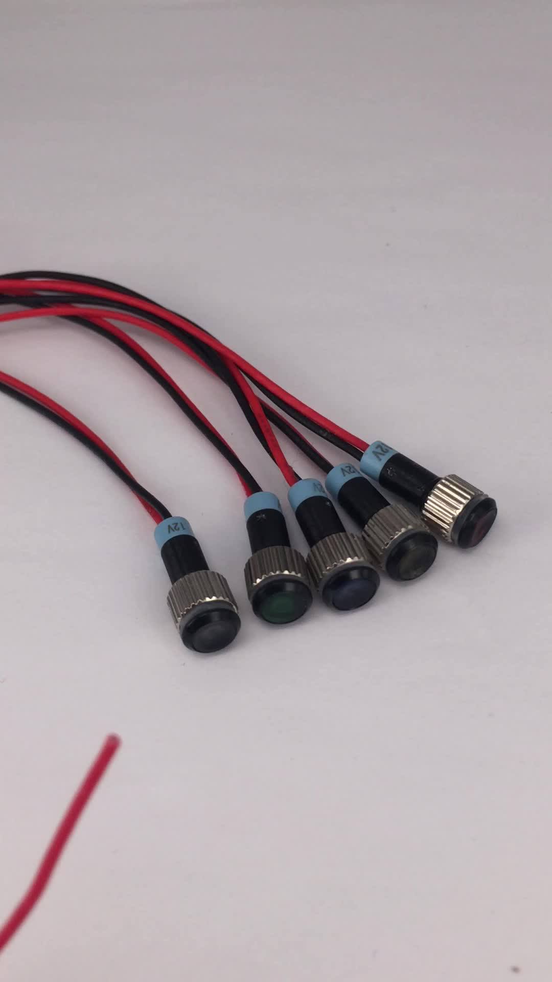 Mini 6mm 24v Green Led Indicator Light - Buy Indicator Light,Green Led ...