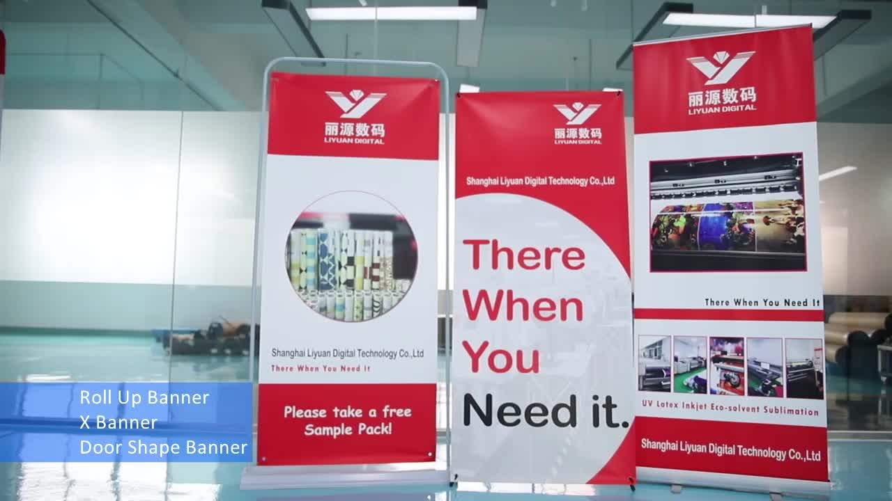 Outdoor Retractable Mesh Backdrop Folding Display Sign With Pull-up ...