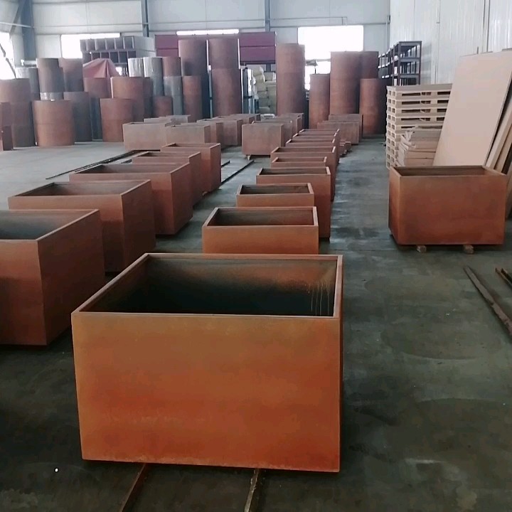 Corten Steel Planter Box - Buy Corten Steel Flower Planter,Modern ...