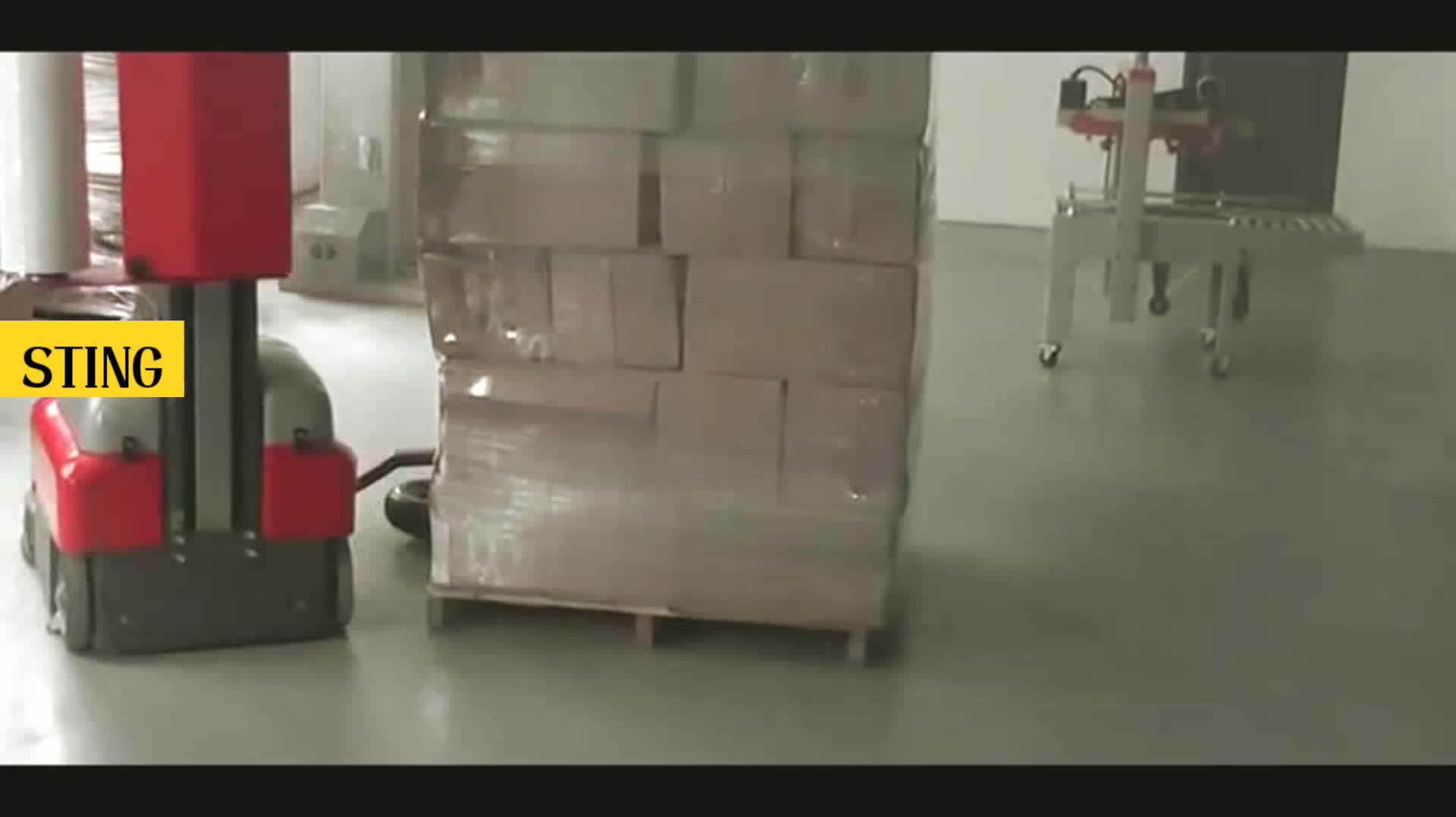 Turntable Robot Mobile Stretch Film Pallet Wrapper Wrapping Machine ...