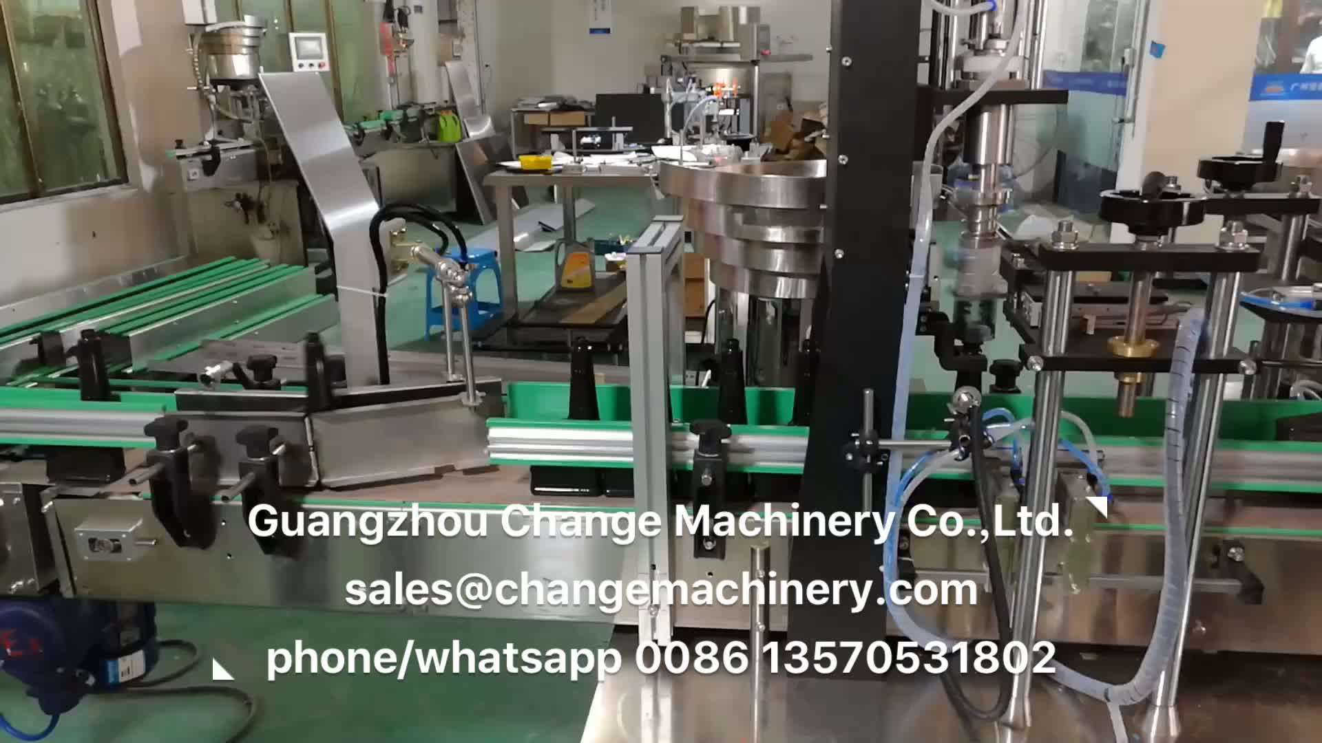 Automatic High Speed Servo Motor Capping Machine - Buy Plastic Bottle ...