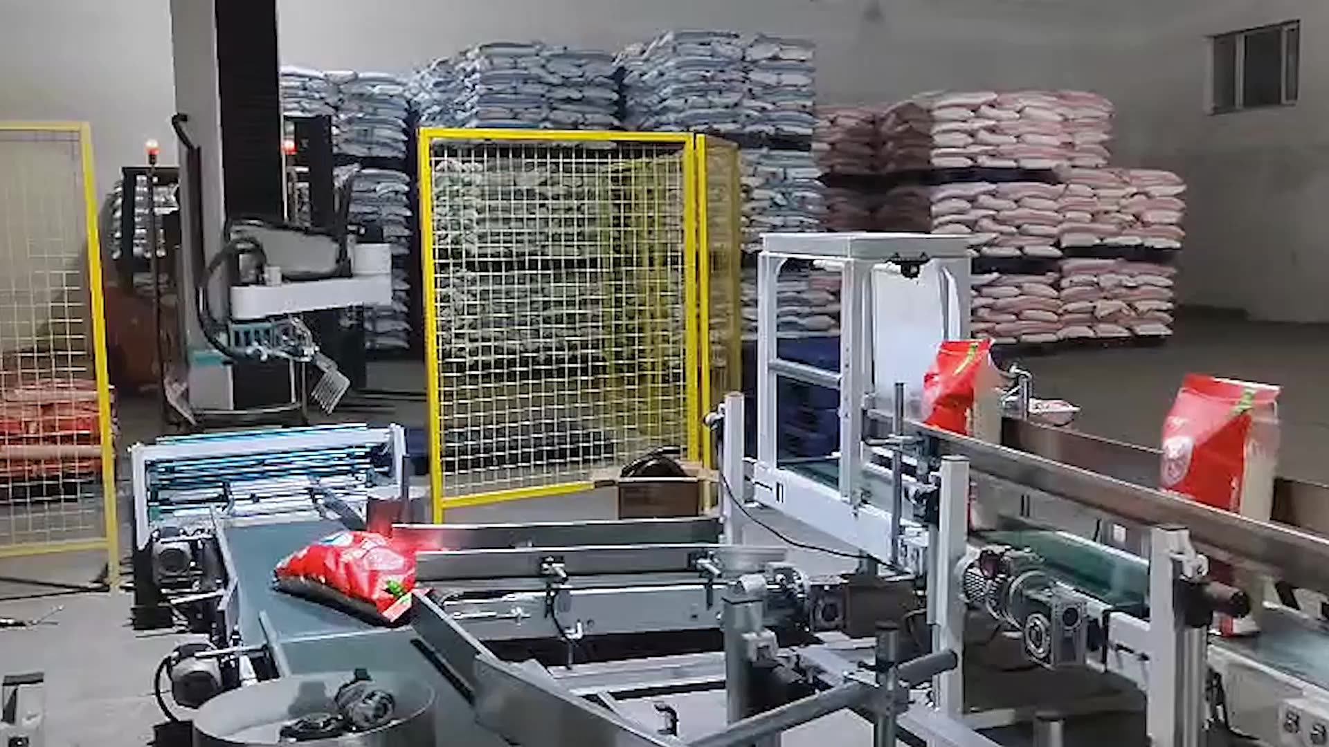 25kg 50kg Bag Column Arm Palletizing Machine Full Automatic Robotic ...