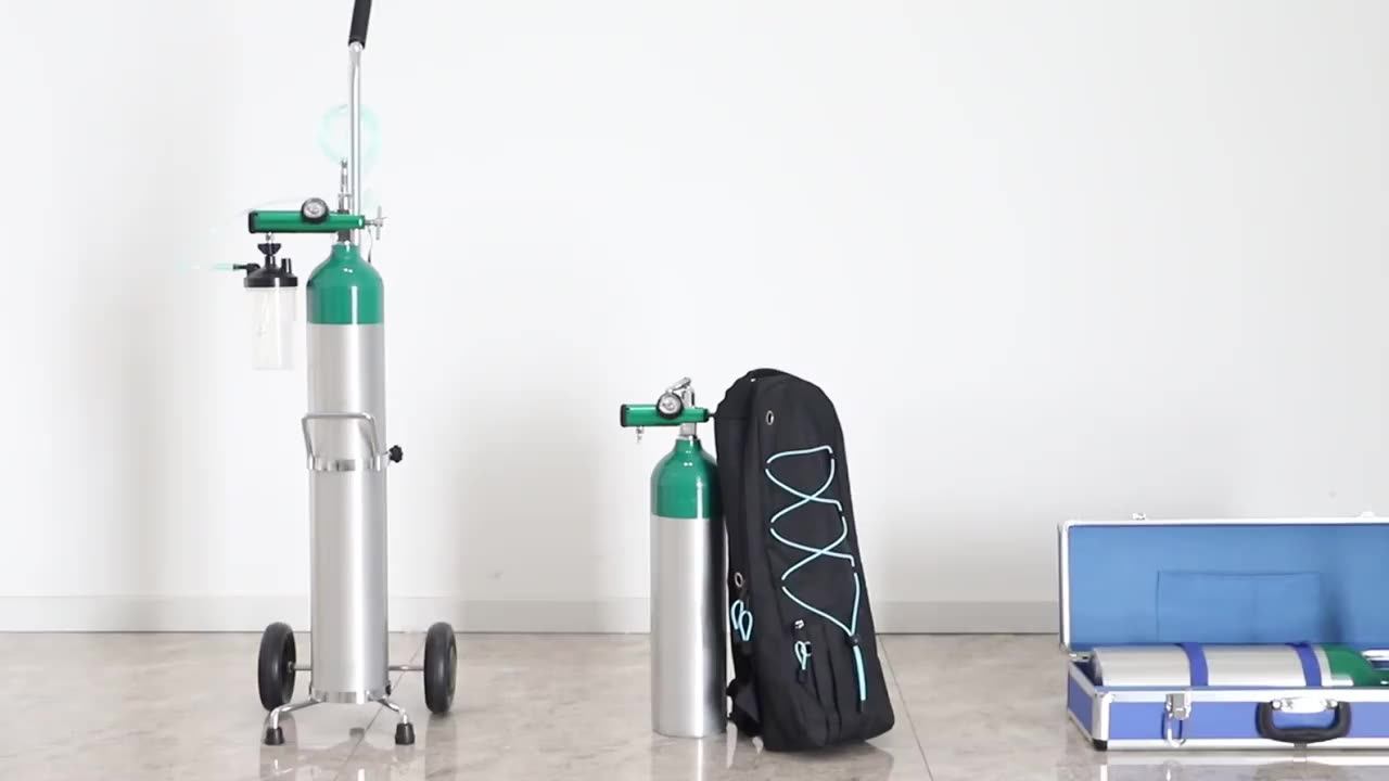Oxygen Cylinder Backpack (m6 Size Cylinder) With M6 Aluminum Oxygen ...