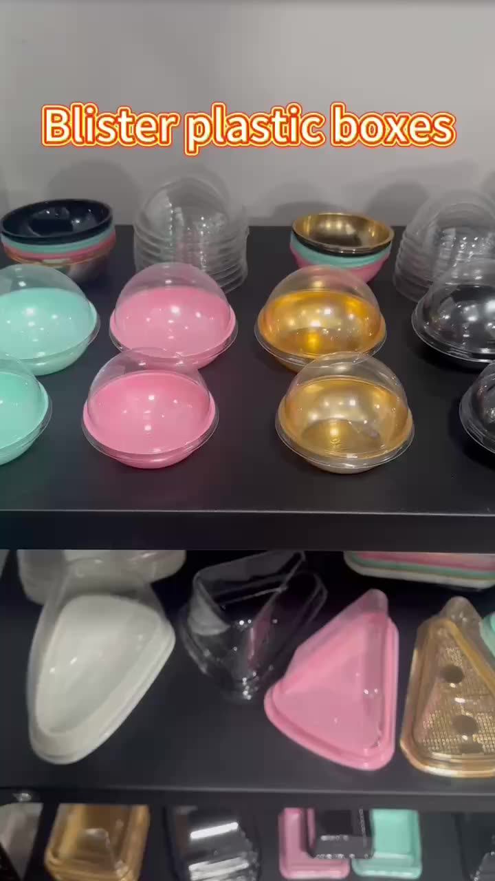 Mousse Cake Container Packaging Box Transparent Pet Plastic Food ...