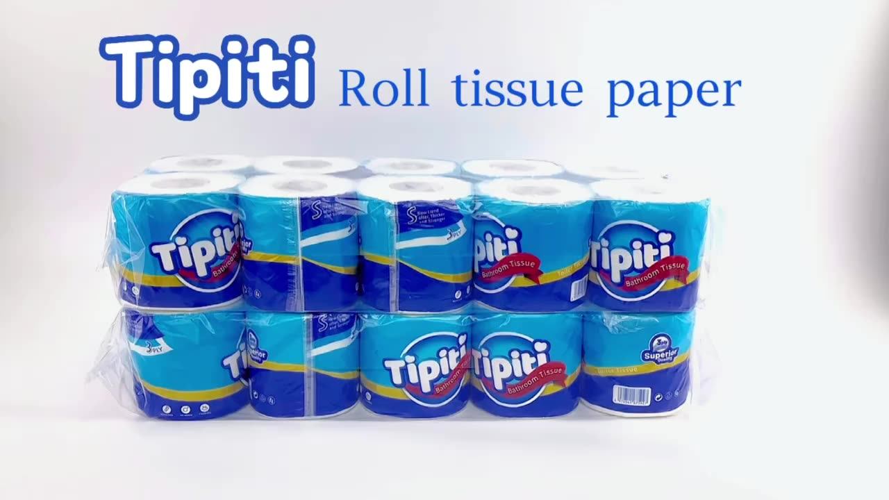 Manufacturer 2 Ply 3 Ply 100% Virgin Wood Pulp Soft Toilet Tissue Paper ...