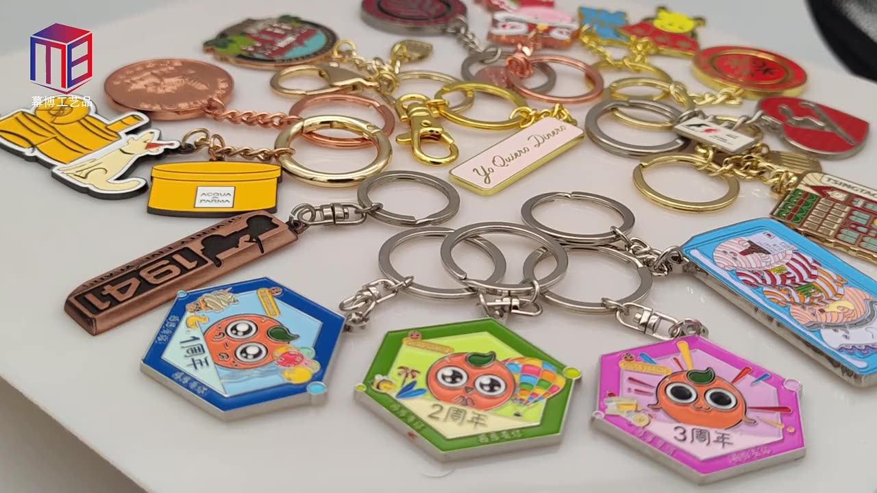 Metal Paint Drops Glue Car Key Chain Custom Zinc Alloy Die-cast Key ...