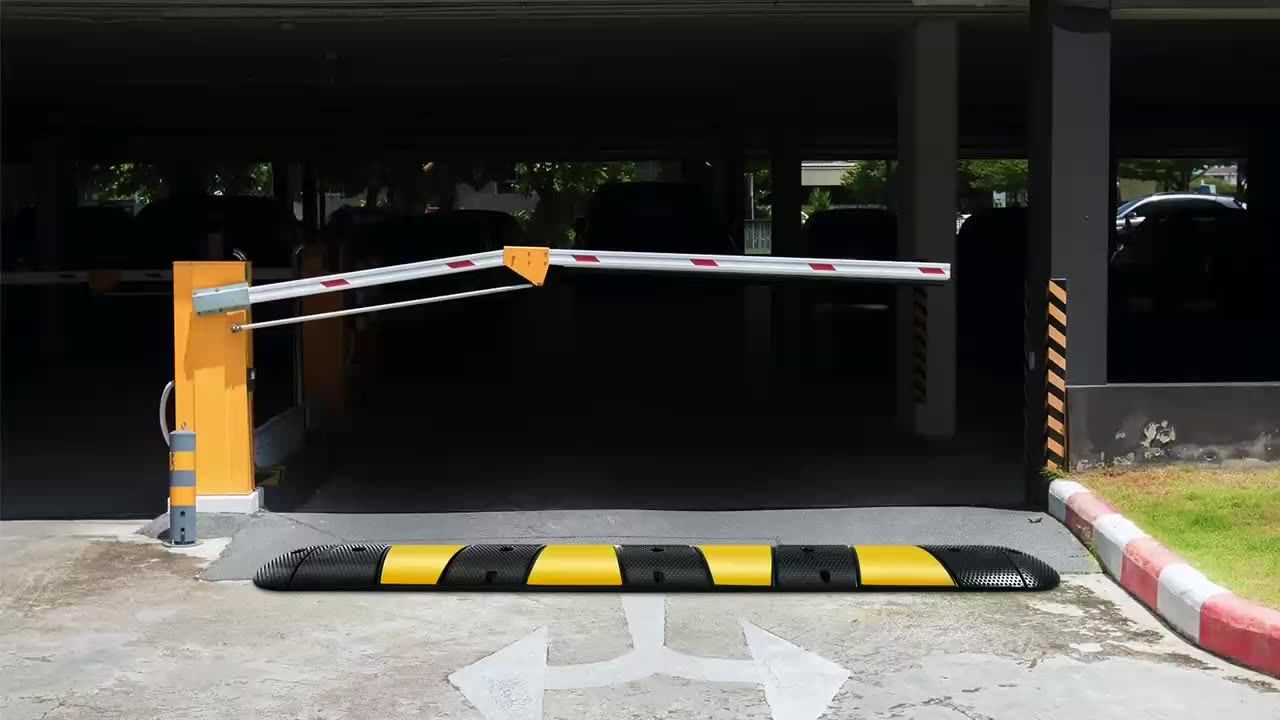 Rubber Cable Floor Protector Ramp Speed Bump Guard Road Cover Speed ...