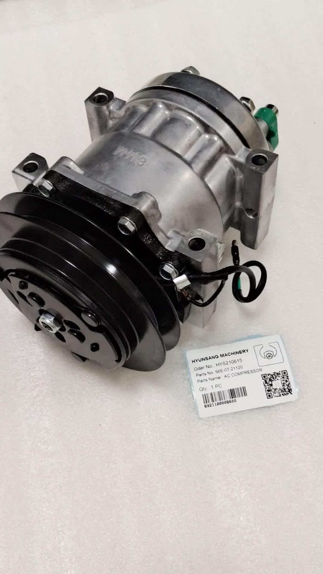 Hyunsang Excavator Parts Ac Compressor 56e-07-21120 421-57-31720 56d-07 ...