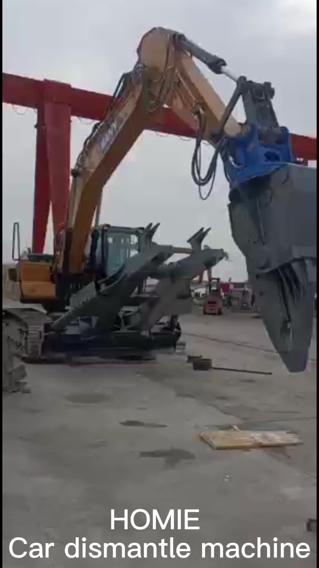 Excavator Car Dismantle Machine Shear And Holding Down Clamp Homie Auto Dismantling Solution ...