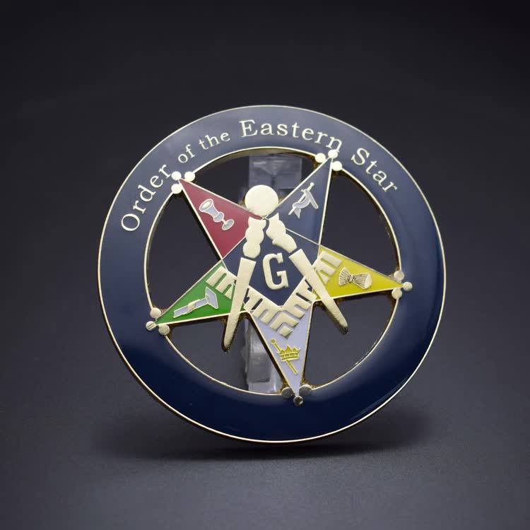 China Manufacturers Custom Metal Enamel Masonic Car Emblem Logo Badge ...