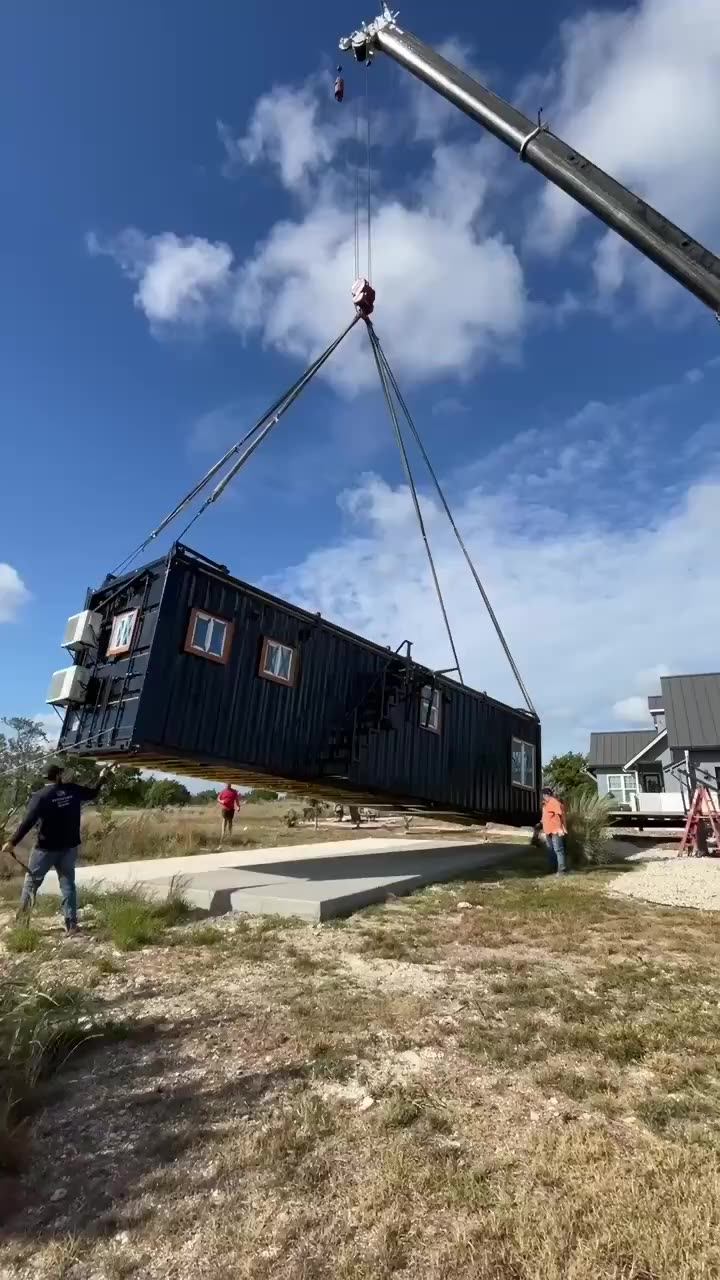 20ft Steel Structures Folding Living Prefab Modular Homes Stackable ...