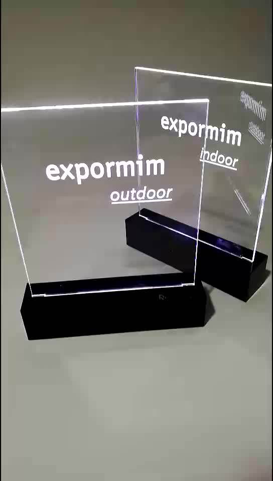 High Quality Blank Acrylic Led Sign Letter Channel Led Edge Lit Sign Base - Buy Backlit Led ...