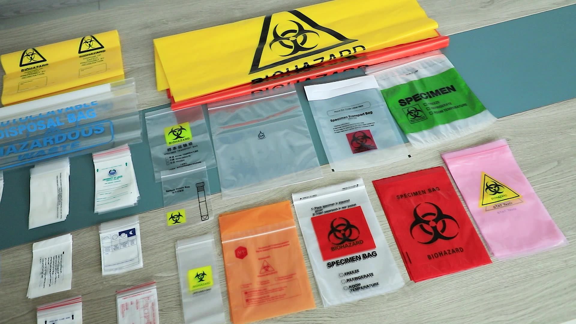 Yurui Factory Medical Grade Disposable Biohazard Ldpe Plastic Zipper ...