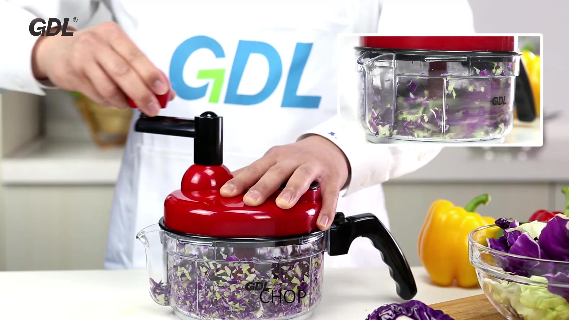 Hot Sell Kitchen Use Multi-functional Manual Food Processor Vegetable ...