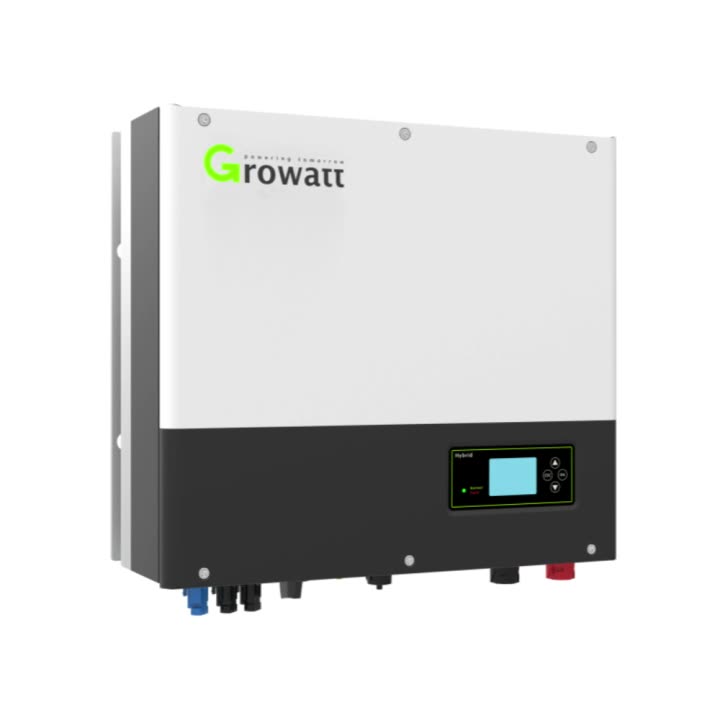 Growatt 3 Phase Solar Hybrid Solar Inverter Output 6kw 10kw 12kw Off Grid Solar Panel Inverters ...