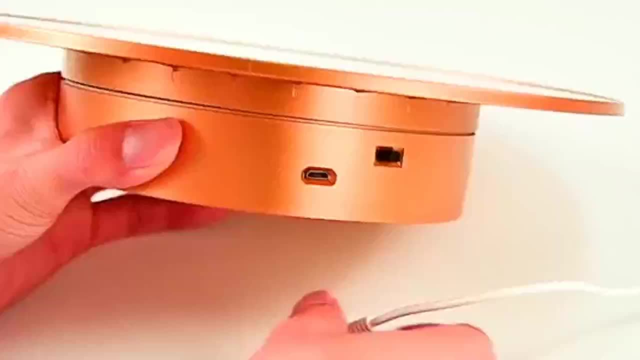 20cm Gold 360 Degree Rotating Turntable For Photography Display Stands ...