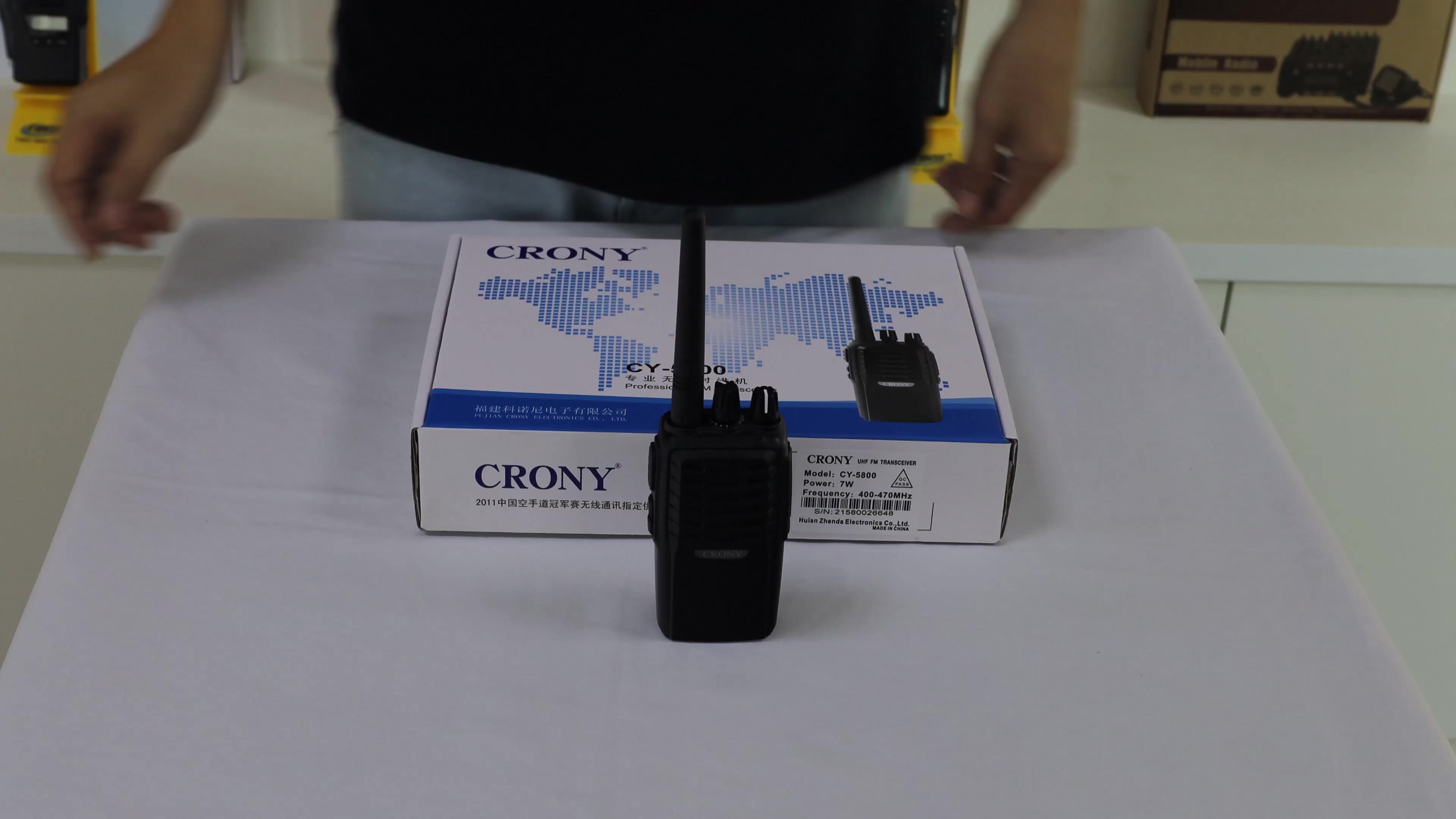 Crony Cy-5800 Longue Portée 100 Km Fm Radio Bidirectionnelle Portable Émetteur-récepteur Talkie ...