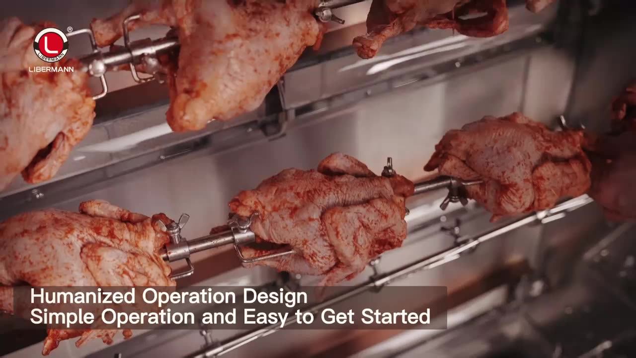 New Commercial Automatic Gas Roaster Oven Stainless Steel Rotisserie ...