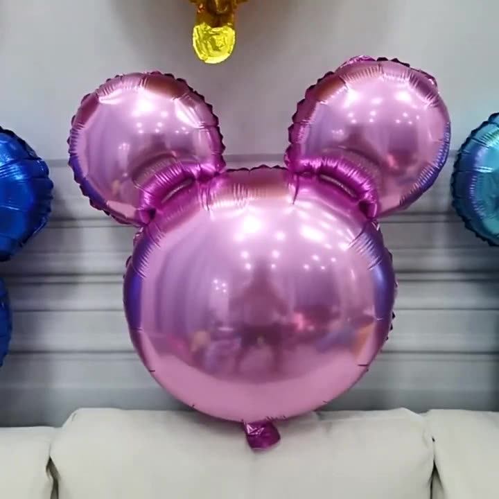 Cartoon Theme Mickey Ears Balloon Minnie Head Mouse Globos Foil ...