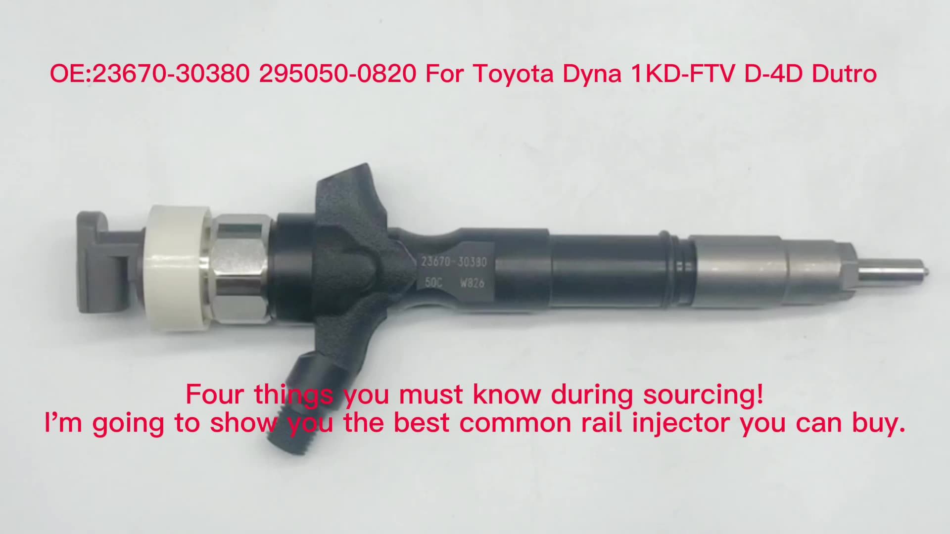Common Rail Injector Assembly 23670-0l010 23670-0l070 23670-30240 23670 ...
