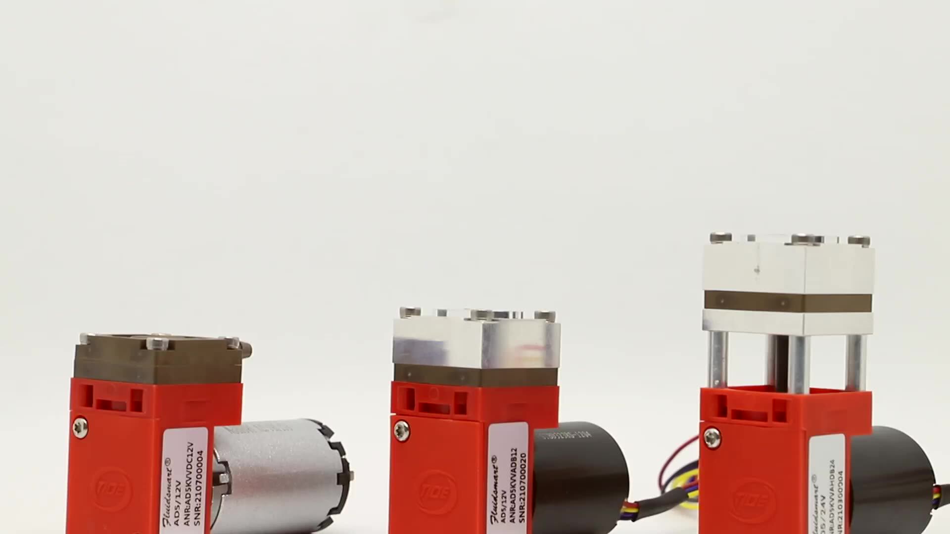 Small Portable Mini Air Pump 12v Dc Brushless Motor Lab Diaphragm Oil ...