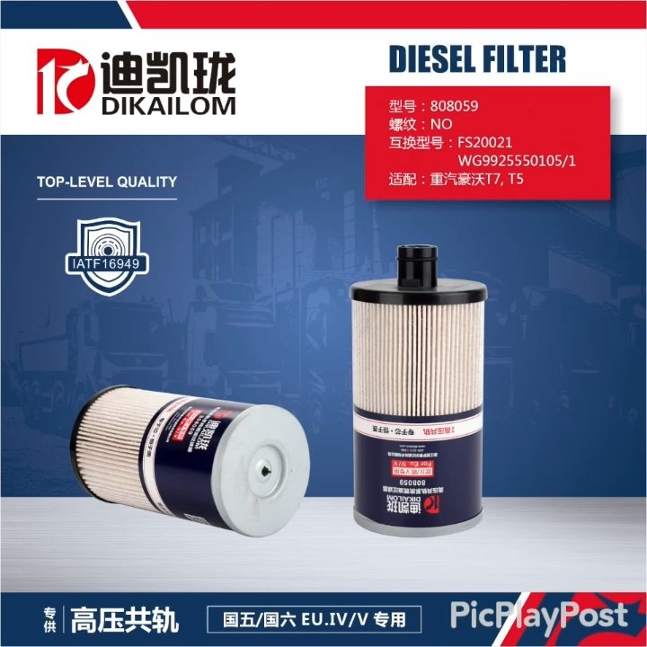 Excavator Trucks Parts Diesel Engines Fuel Water Separator Filters For ...