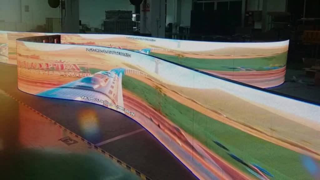 Hot-sales Digital Advertising Full Color Led Indoor P4mm Flexible Led ...