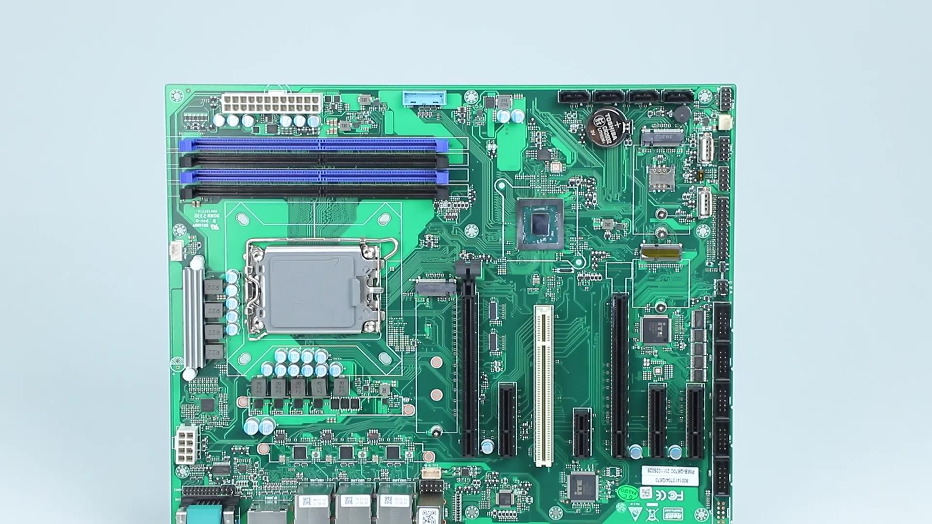 H670 Computer Motherboard Ddr5 Ram Nas Nvme Slot 1000m Lan Graphics ...