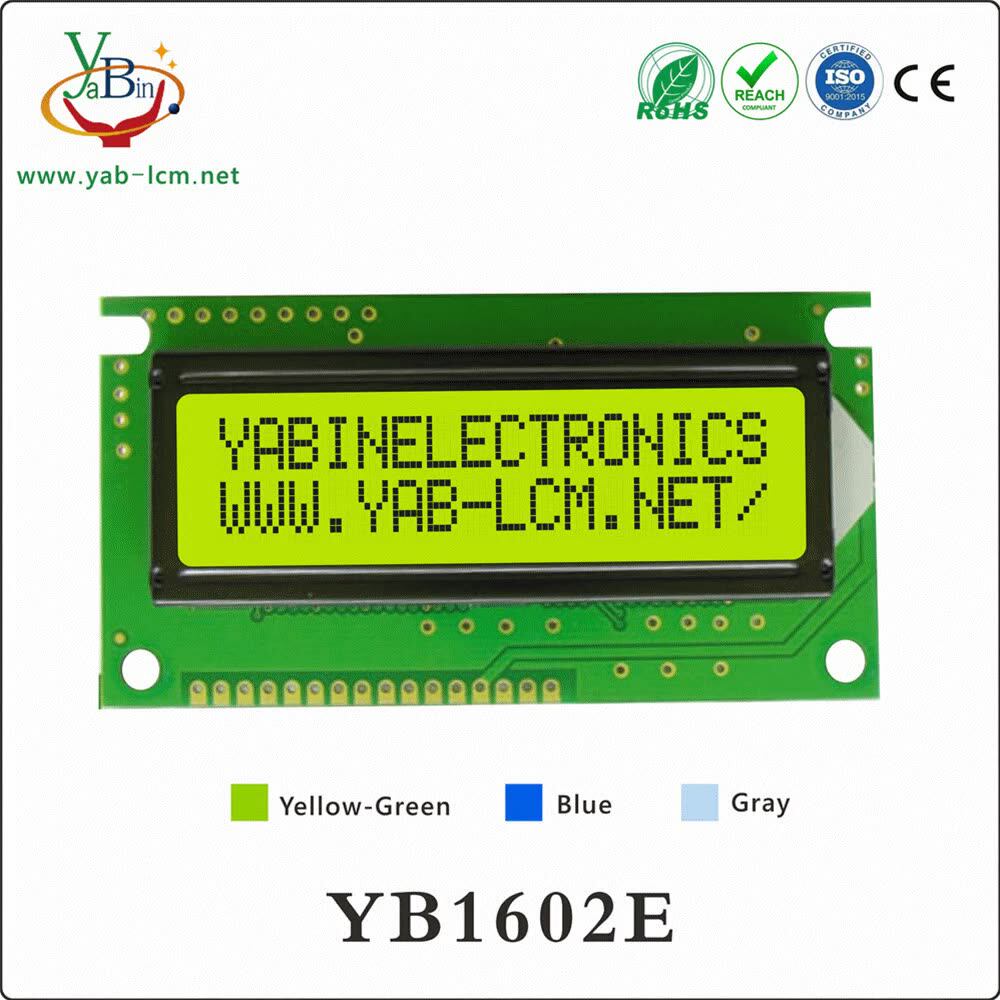 Layar Lcd Monokrom 1602 16x2,Modul Lcd Karakter Yb1602e Kuning-hijau ...