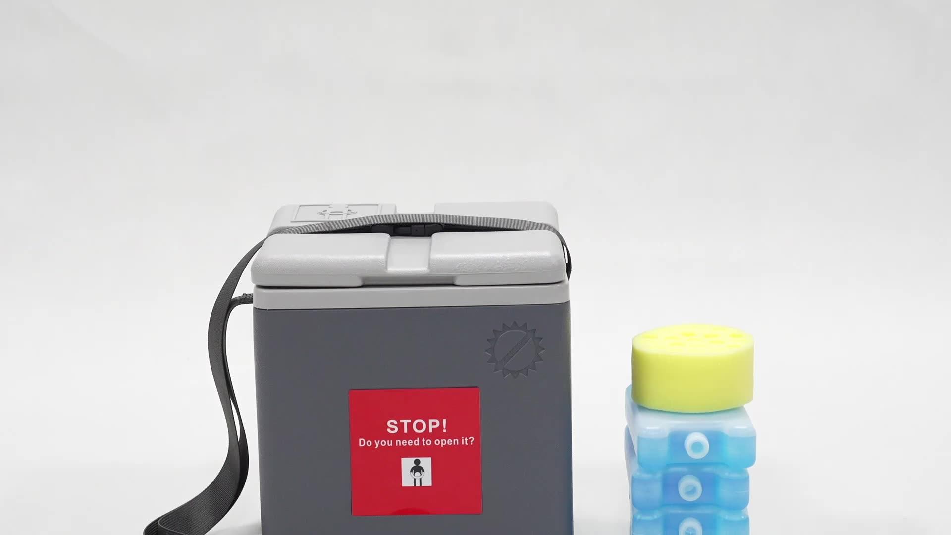 1.5l Portable Refrigerator Vaccine Drugs Ice Chest Medicine Cooler Box ...