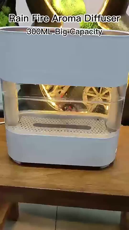 7 Colorful Lights Rain Shower Rain Cloud Fire Aromatherapy Essential ...
