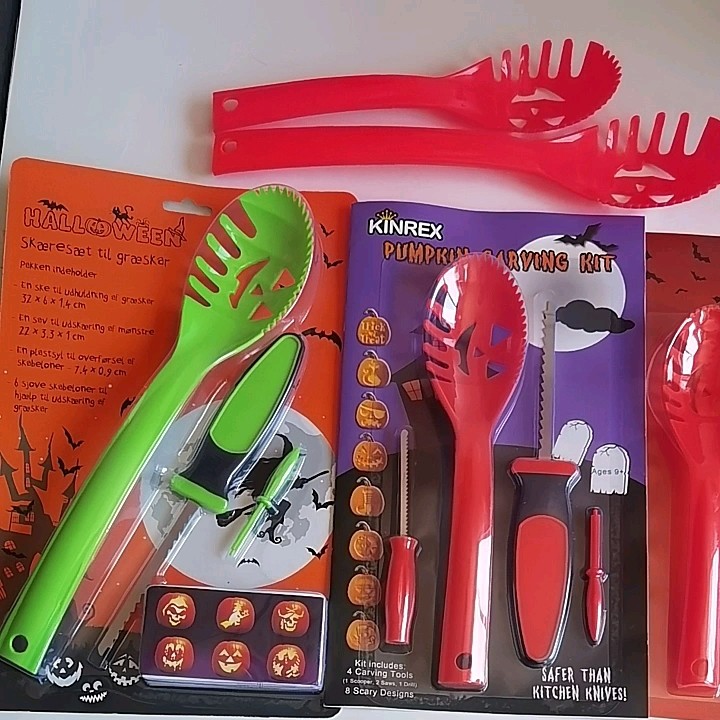 Diy Tools Plastic Halloween Pumpkin Carving Kits Engraving Pumpkin Tool ...
