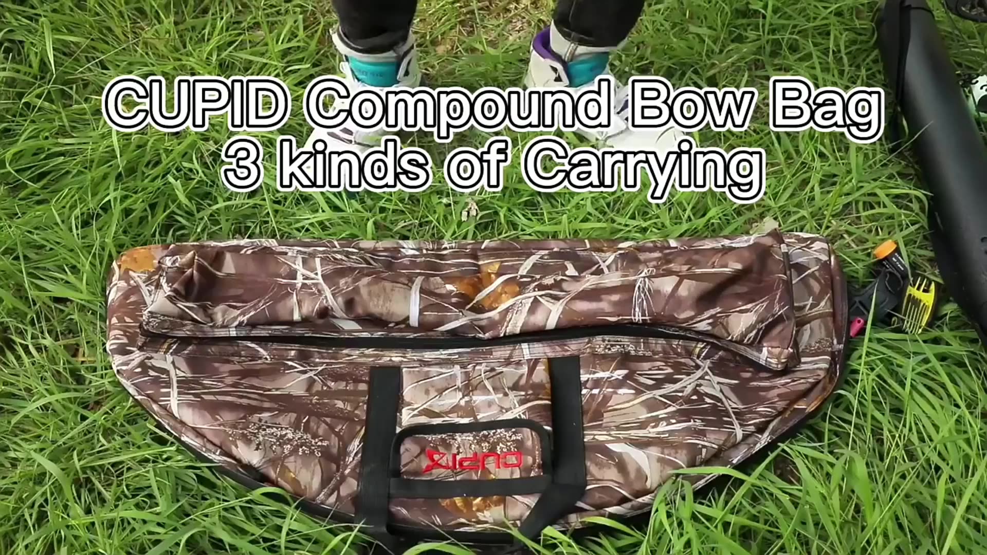 CUPID Large capacity hard camo pattern Hard compound bow case backpack Bag for compound bow shooting